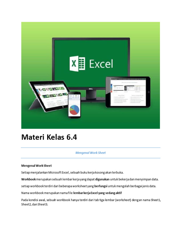 Materi Kelas 6.4 (Work Sheet) | PDF