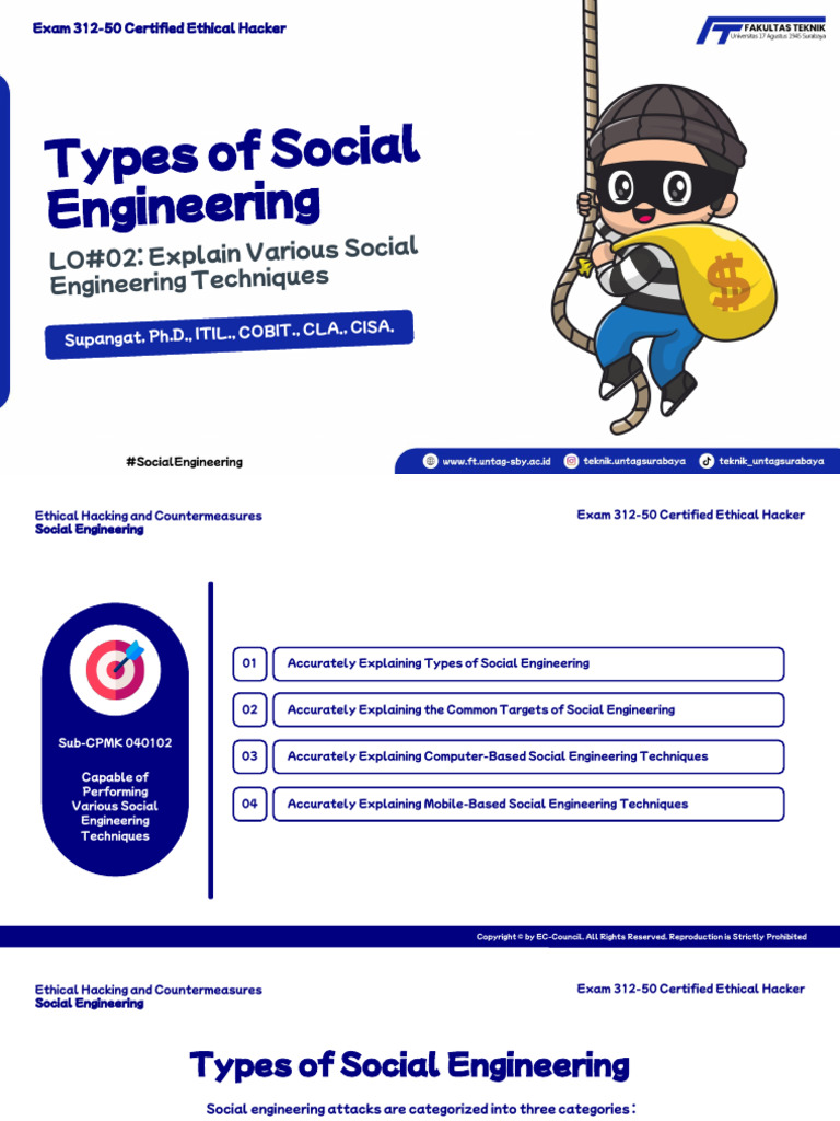Week 3 - Types of Social Engineering | PDF | Social Engineering (Security) | Security Hacker