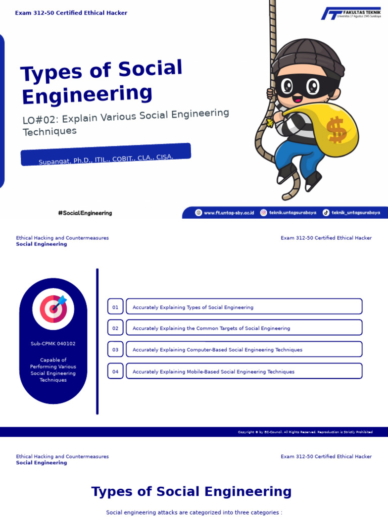 Week 3 - Types of Social Engineering | PDF | Social Engineering ...