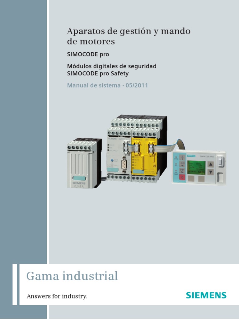 Manual SIMOCODE Pro Safety Es-MX | PDF