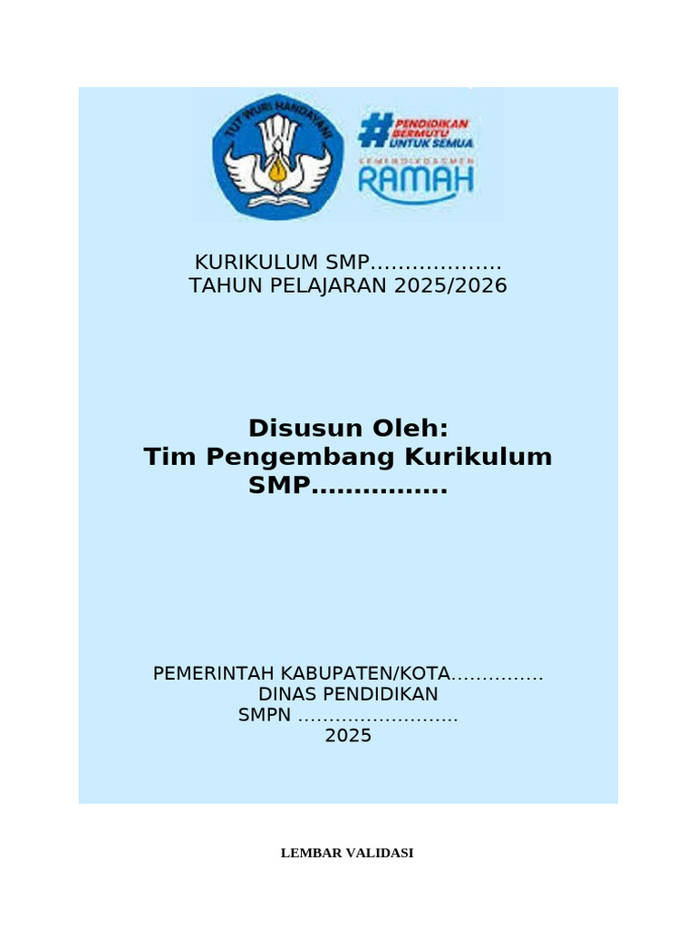 Kurikulum SMP 2025/2026 KSP Download | PDF
