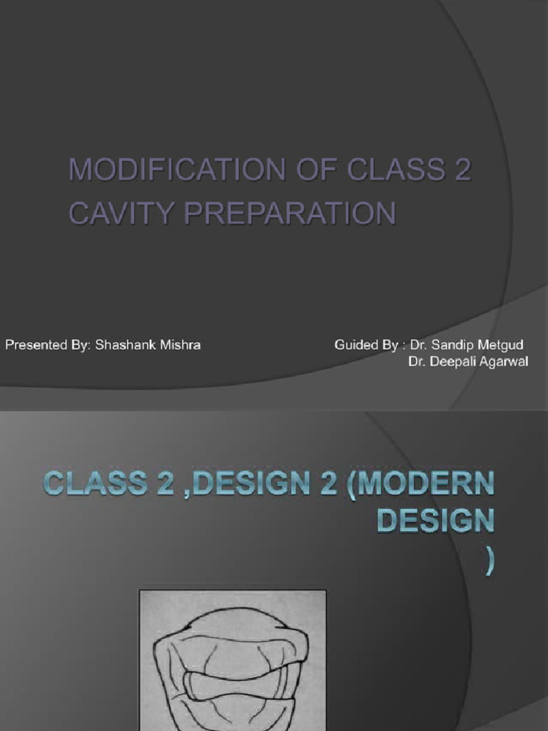 Modifications in Class 2 Cavity Design | PDF