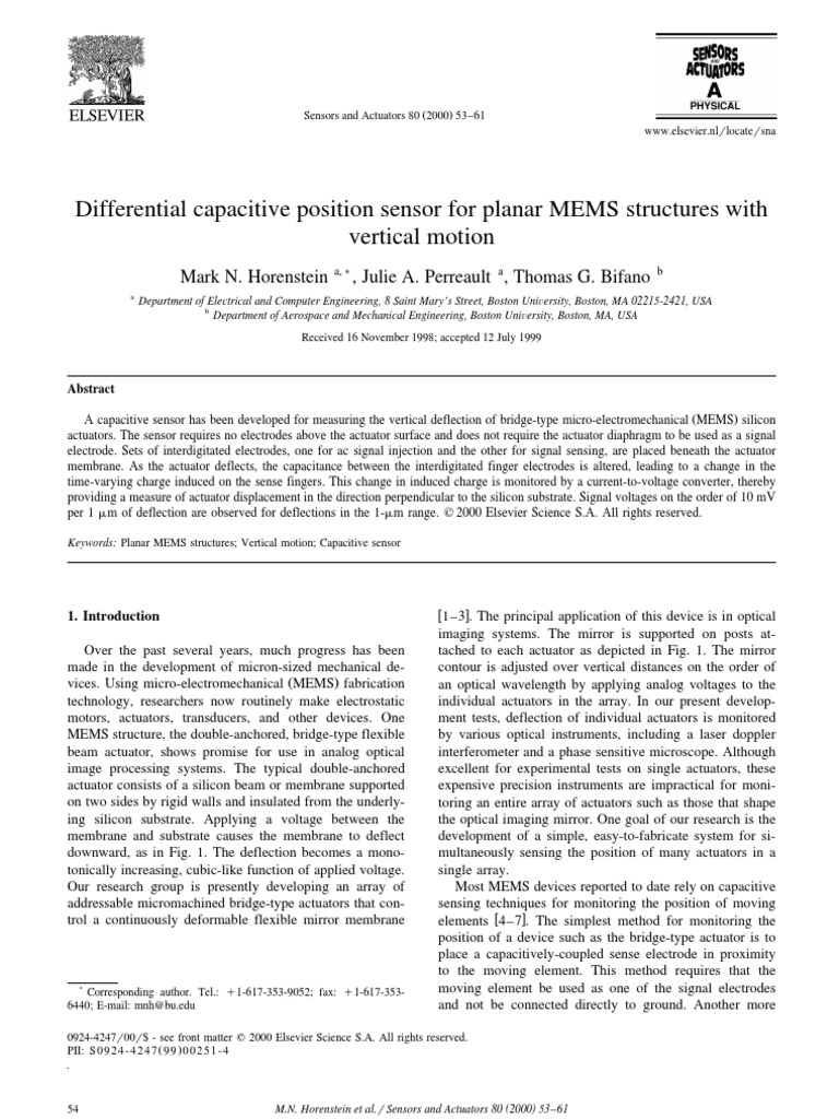 22 Diff Sensor | PDF | Microelectromechanical Systems | Capacitor