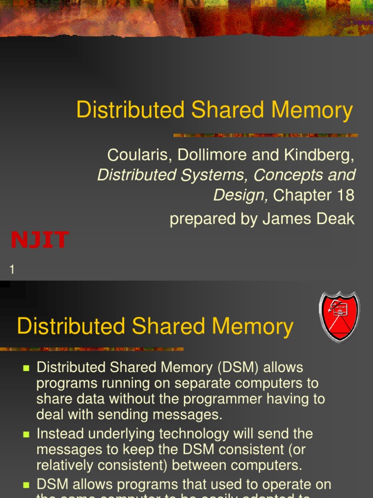 Distributed Shared Memory Message Passing Areas Of Computer Science