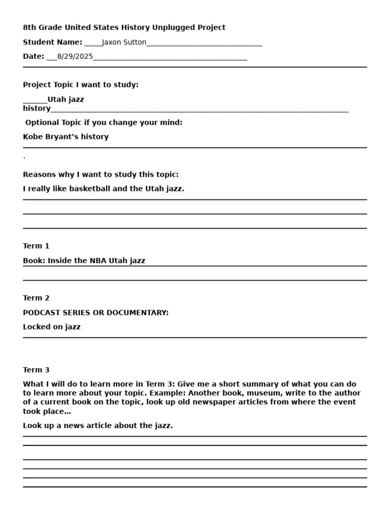 Honors History Project Proposal | PDF