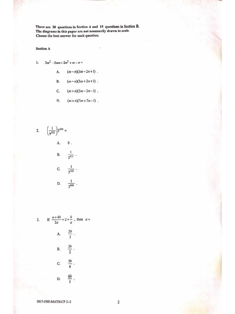 Practice 6 Question Paper | PDF
