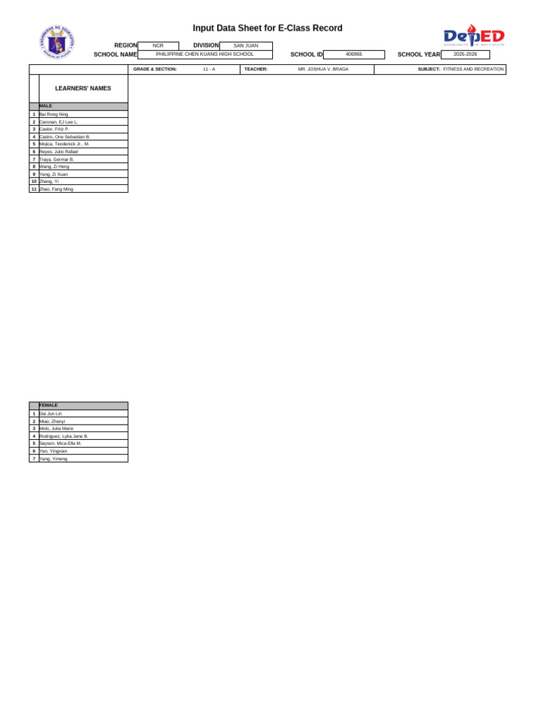 g11 Electives Subj Grading Sheet | PDF | China | World Politics