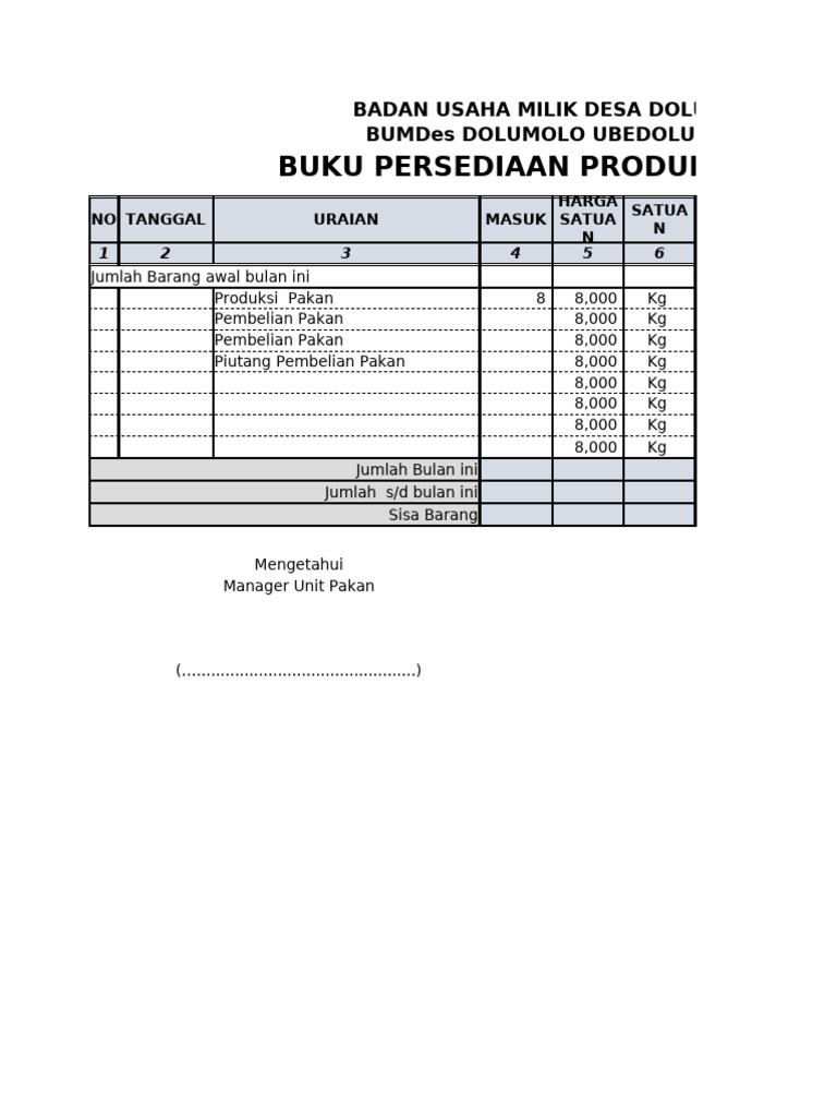 Buku Persediaan | PDF
