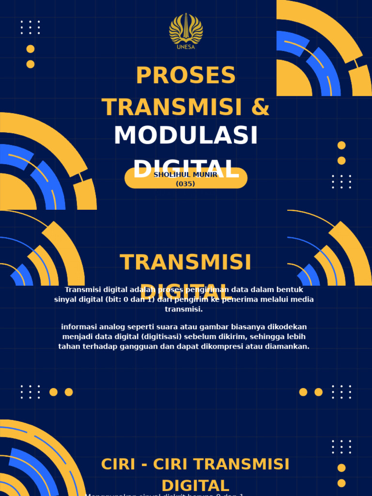 Proses Transmisi dan Modulasi Digital | PDF