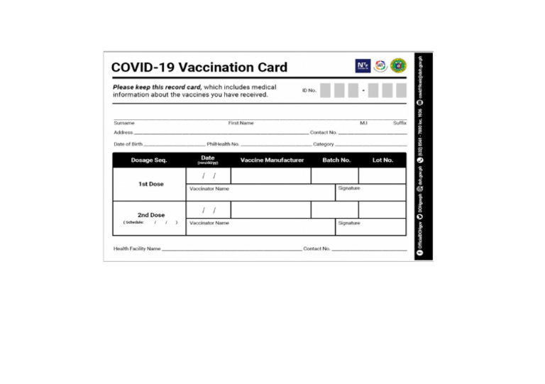Vaccine Card | PDF