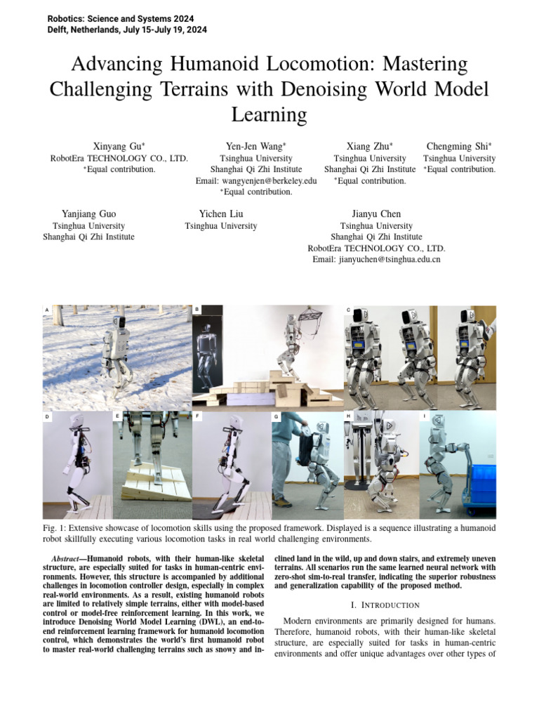Advancing Humanoid Locomotion - Mastering Challenging Terrains With ...