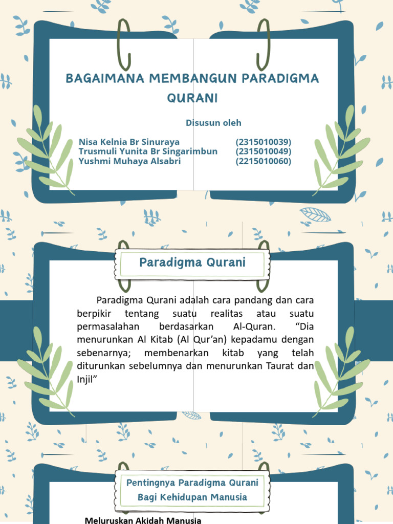 Bagaimana Membangun Paradigma Qurani | PDF