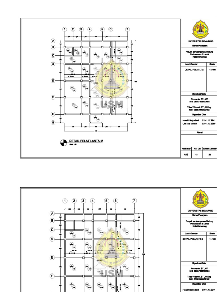 Rencana Plat Lantai PT - iconIC Draft Contoh | PDF