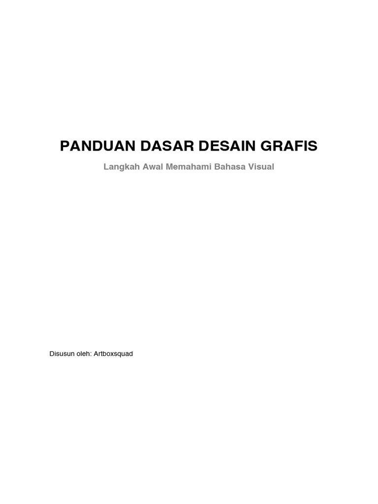Panduan Dasar Desain Grafis Praktis | PDF