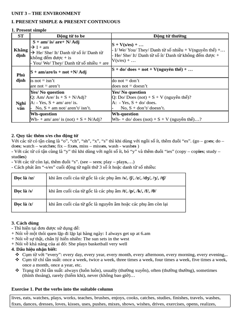 Unit 3 - Day 2 - Grammar | PDF