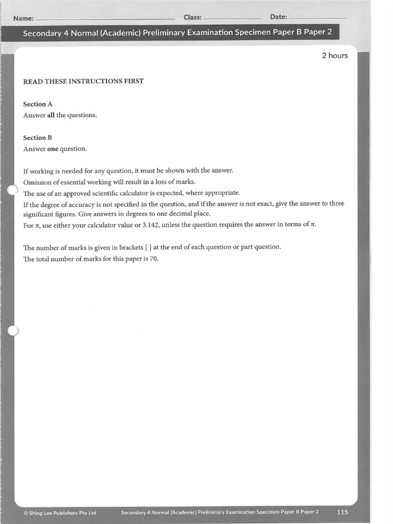 4G2 4B Prelim Checkpoint B Paper 2 | PDF