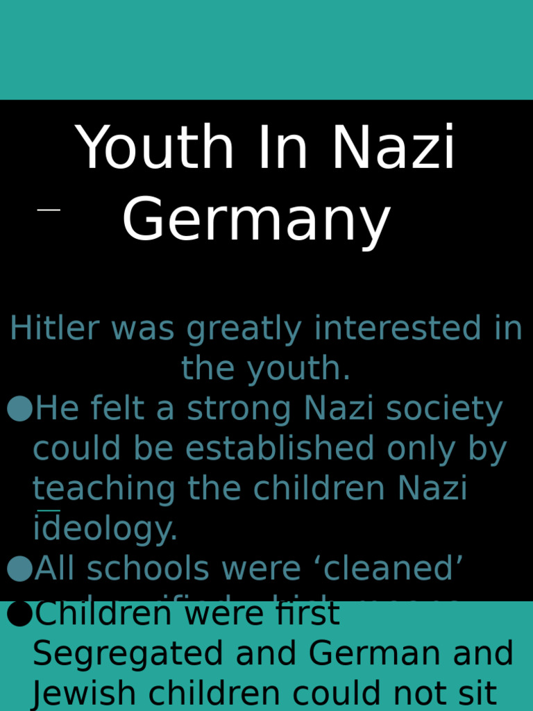 Youth in Nazi Germany | PDF