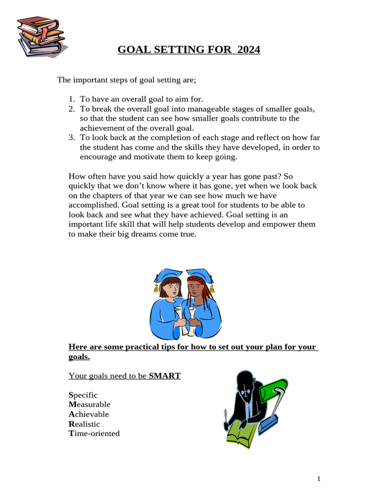 Goal Setting For A New Year | PDF | Goal | Goal Setting