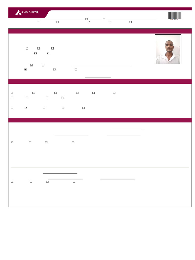 Central KYC Application Form for Individuals | PDF | Margin (Finance ...