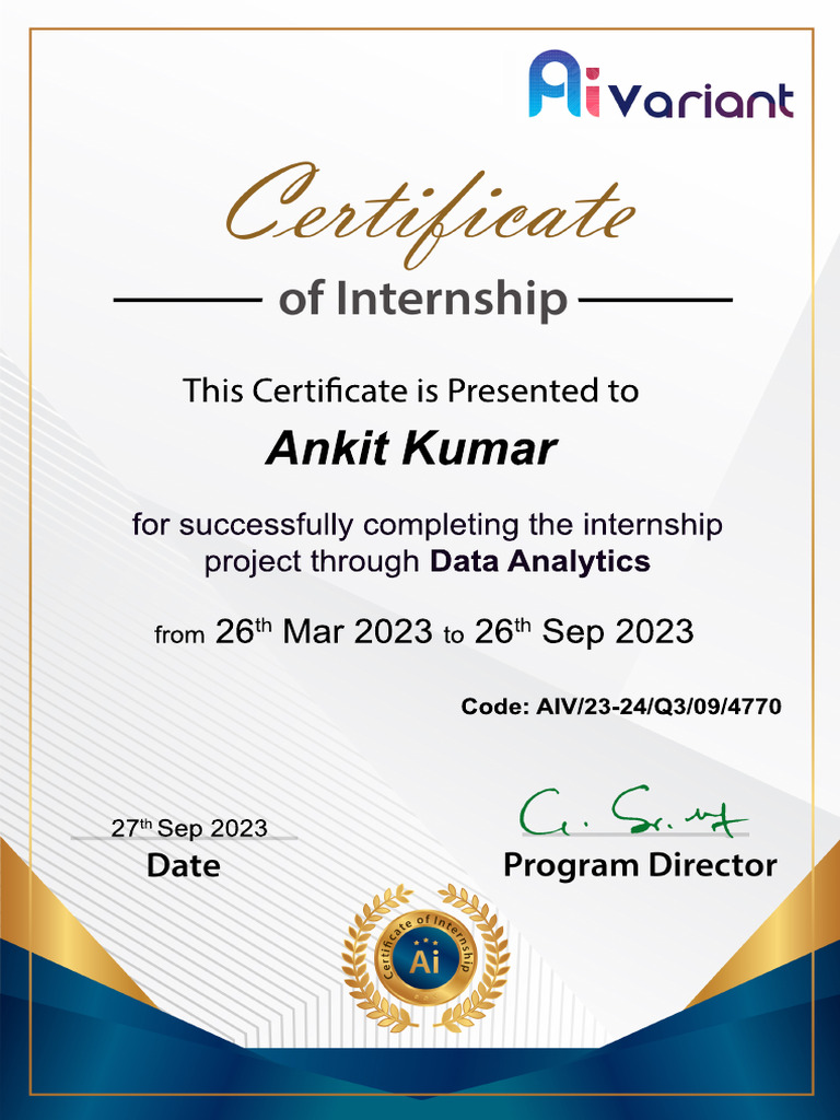 Data Analytics Certificate | PDF