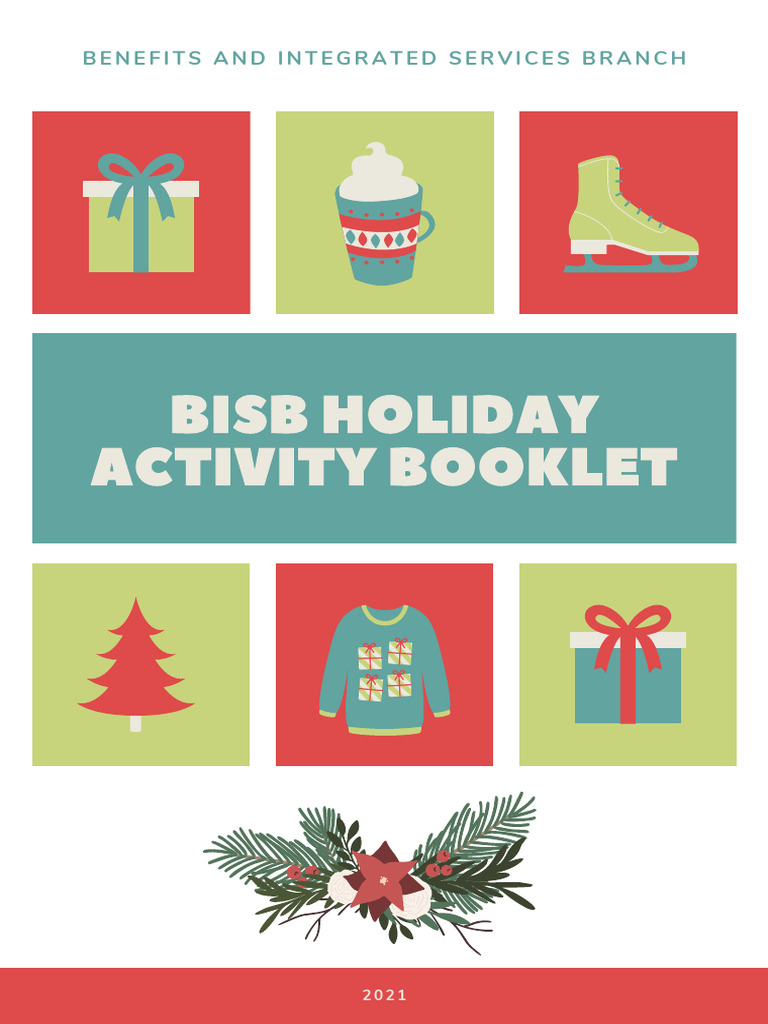 BISB Holiday Activity Booklet en V3 | PDF | Santa Claus's Reindeer ...