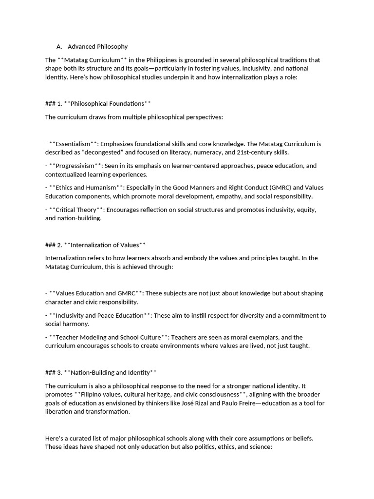 Advanced Philosophy | PDF | Structural Equation Modeling | Liberal Arts ...