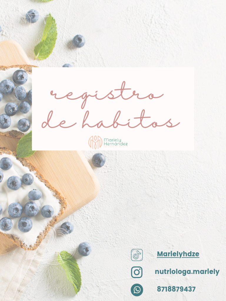Registro de Hábitos Nut Mariely | PDF