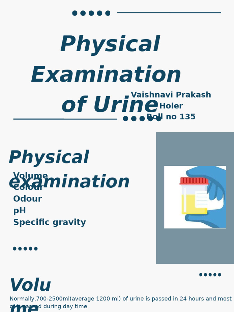 Physical Examination of Urine 20250121 065224 0000 | PDF | Urine ...