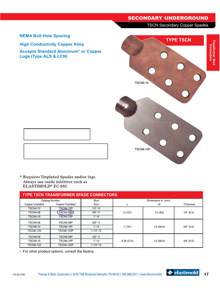 Bushing - Elastimold Flag NEMA HV | PDF | Metals | Materials