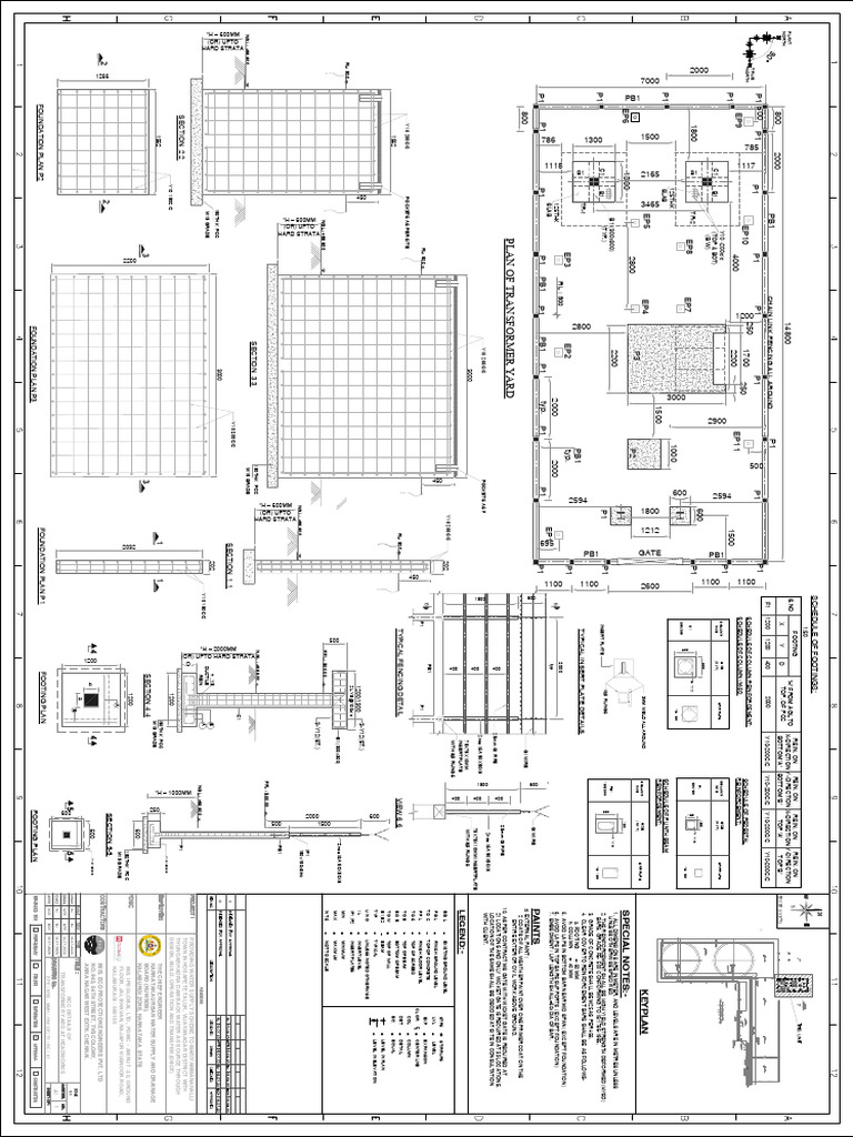 Transformer Yard RCC Details | PDF | Mechanical Engineering | Building ...