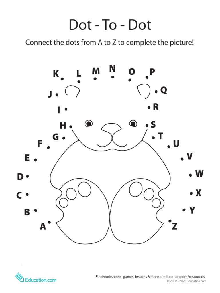 Connect the Dots A to Z Activity | PDF