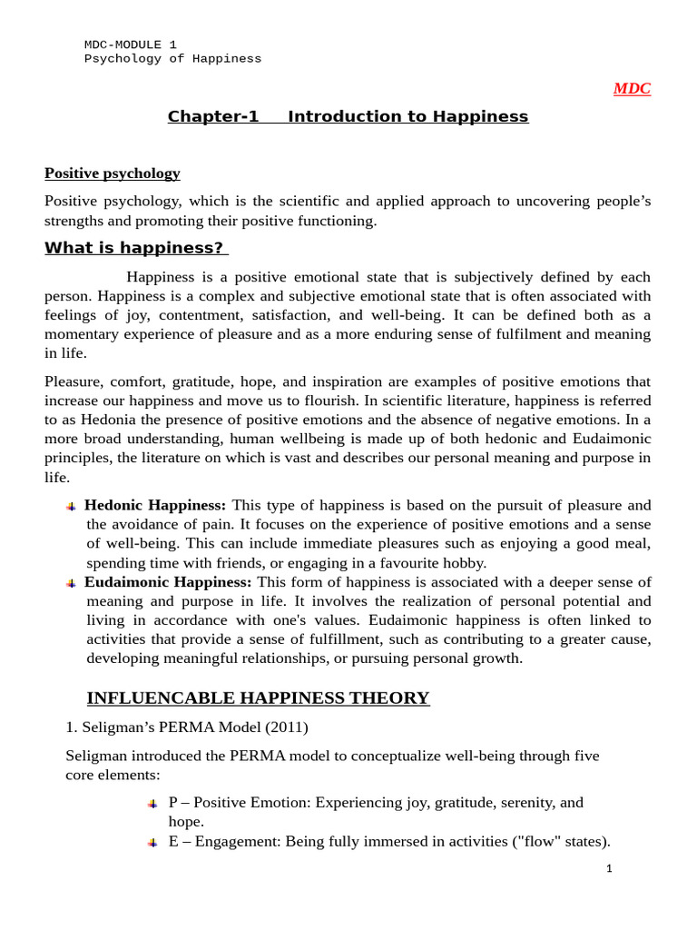 Understanding Happiness and Well-Being | PDF | Well Being | Happiness