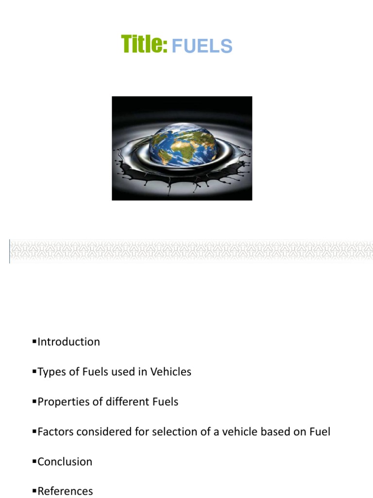 Fuels | PDF | Gasoline | Diesel Fuel