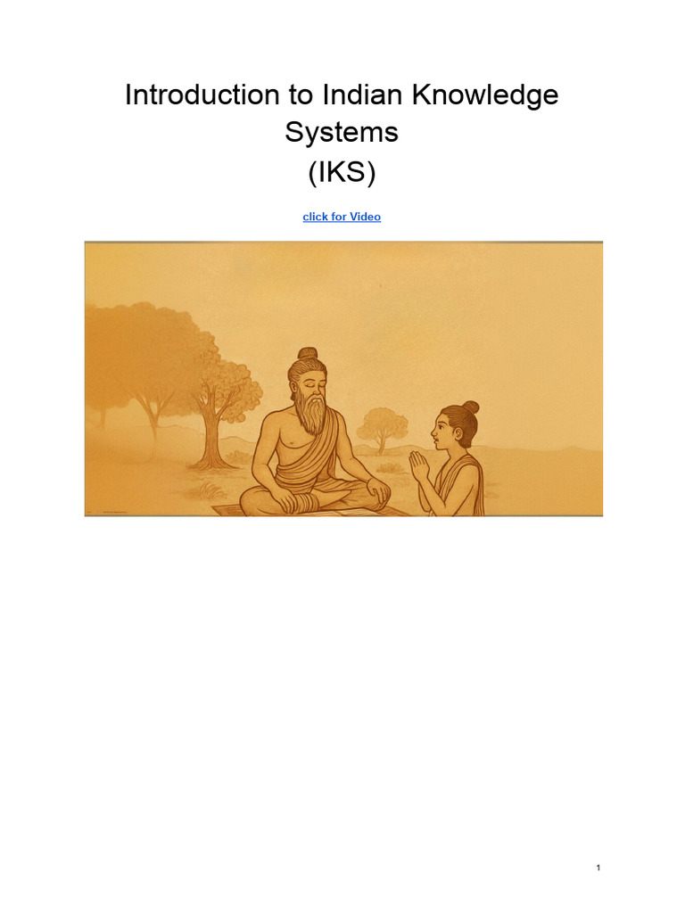 Introduction To Indian Knowledge Systems (IKS) | PDF | Himalayas | Vedas