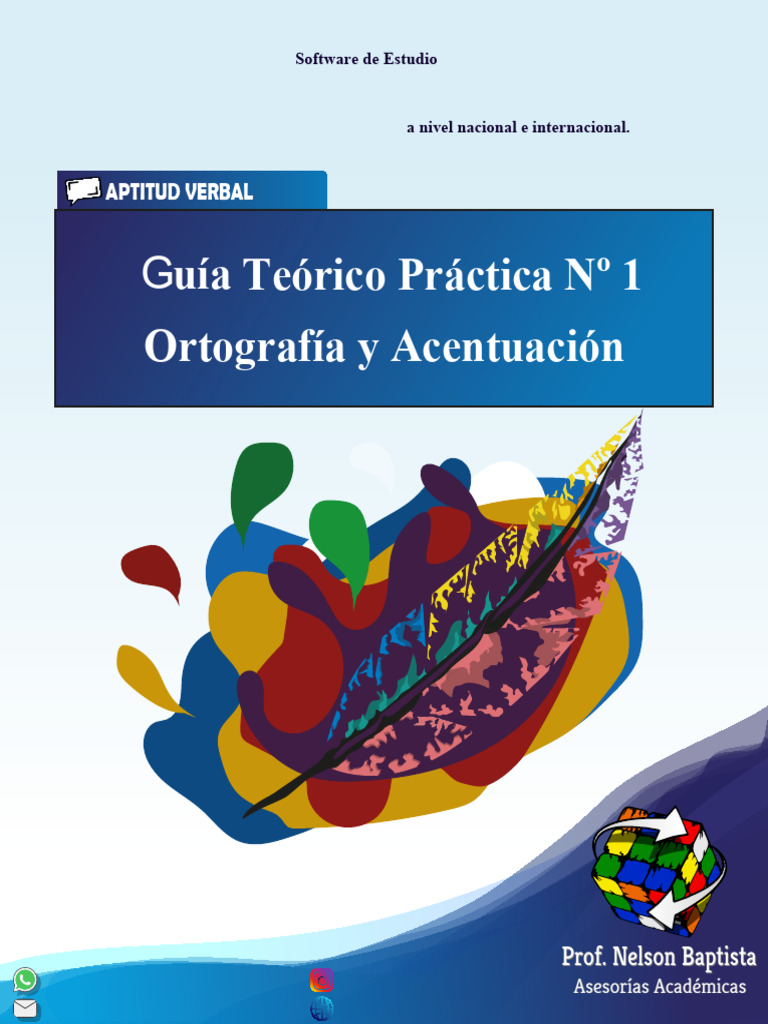 Guía Nº1 Ortografía y Acentuación-1 | PDF | Lingüística | Fonética