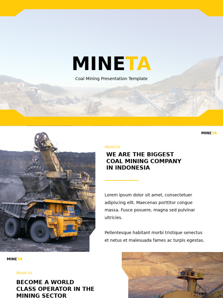Coal Mining Presentation Template | PDF