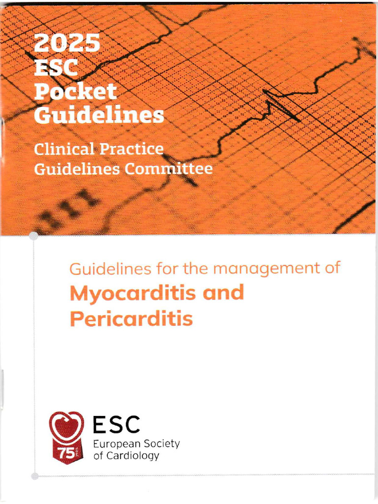 ESC Myocardial and Pericarditis 2025 | PDF