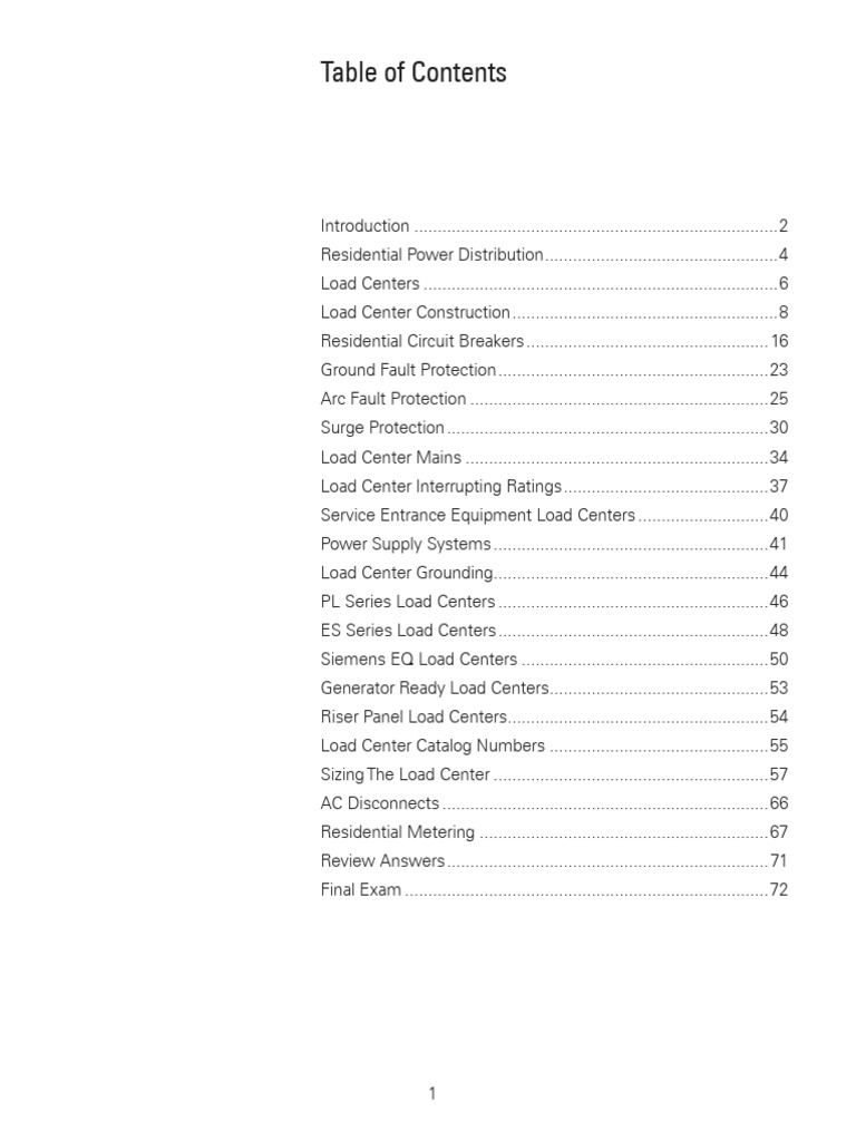 Load Centres & MCC | PDF | Electrical Wiring | Electric Arc