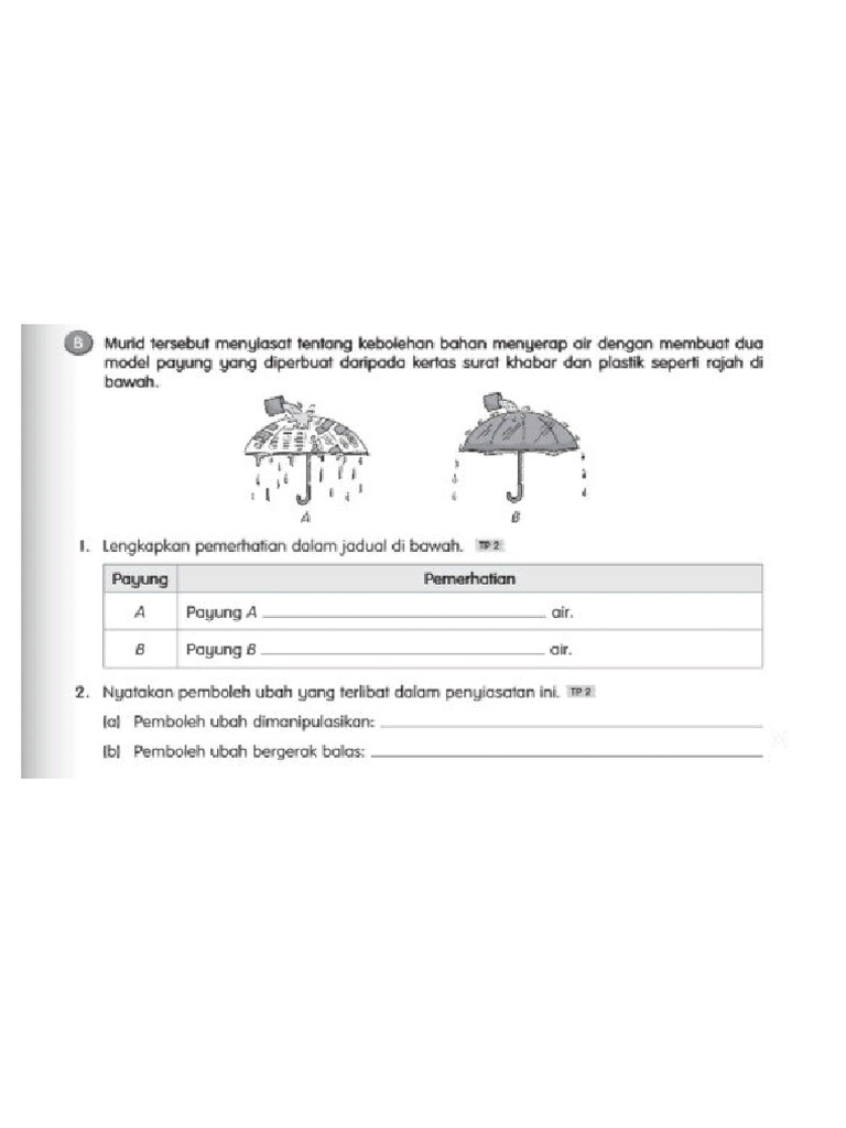 Trial Class Science Tahun 4 | PDF