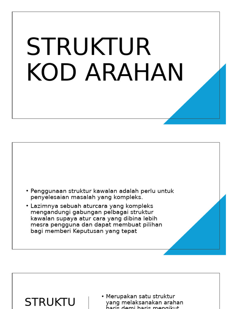 Struktur Kod Arahan | PDF
