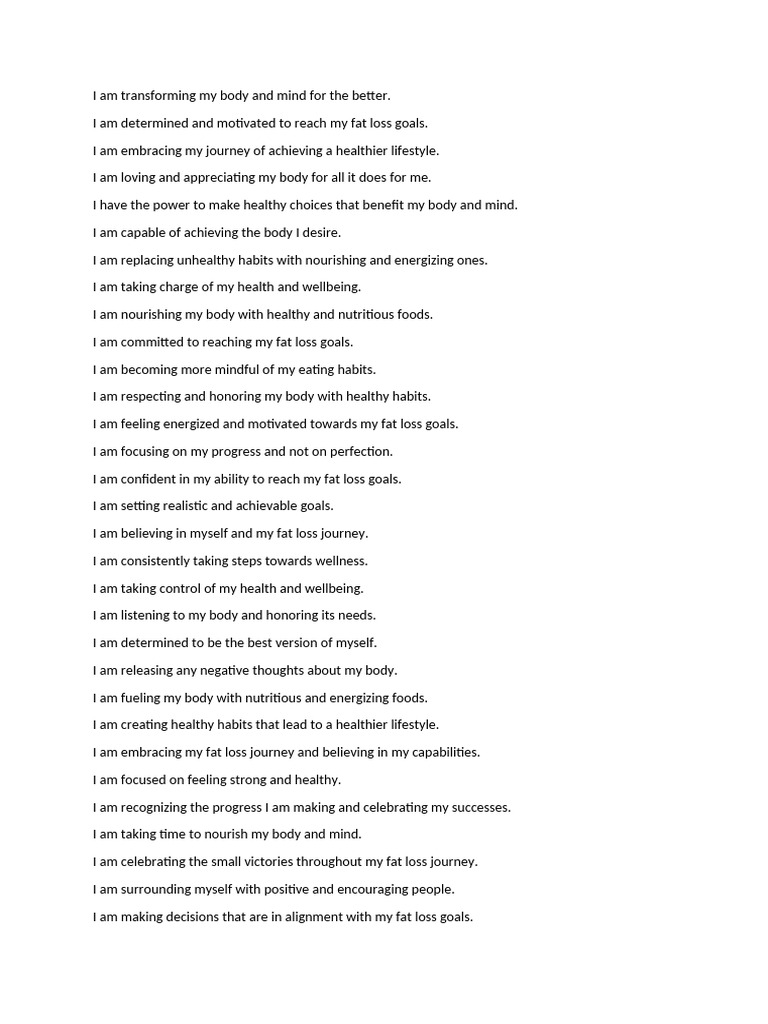 Excess Fat Loss Only For Females | PDF | Well Being | Habits