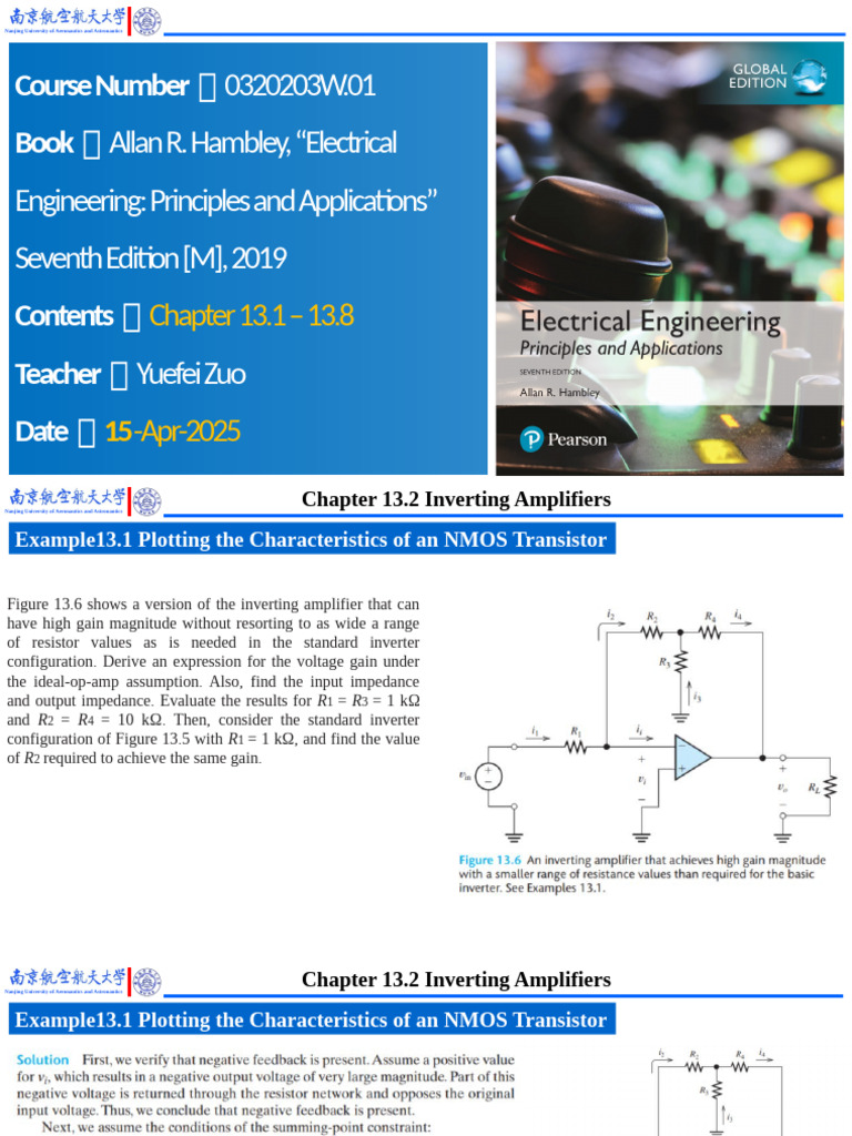 Exercise Chapter13 | PDF | Amplifier | Operational Amplifier