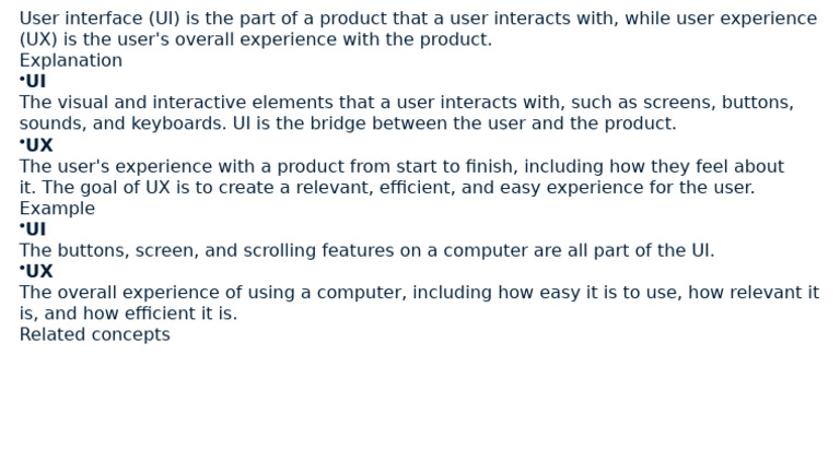 UI vs. UX: Key Differences Explained | PDF