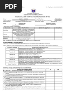 Reclassification Document Checklist | PDF