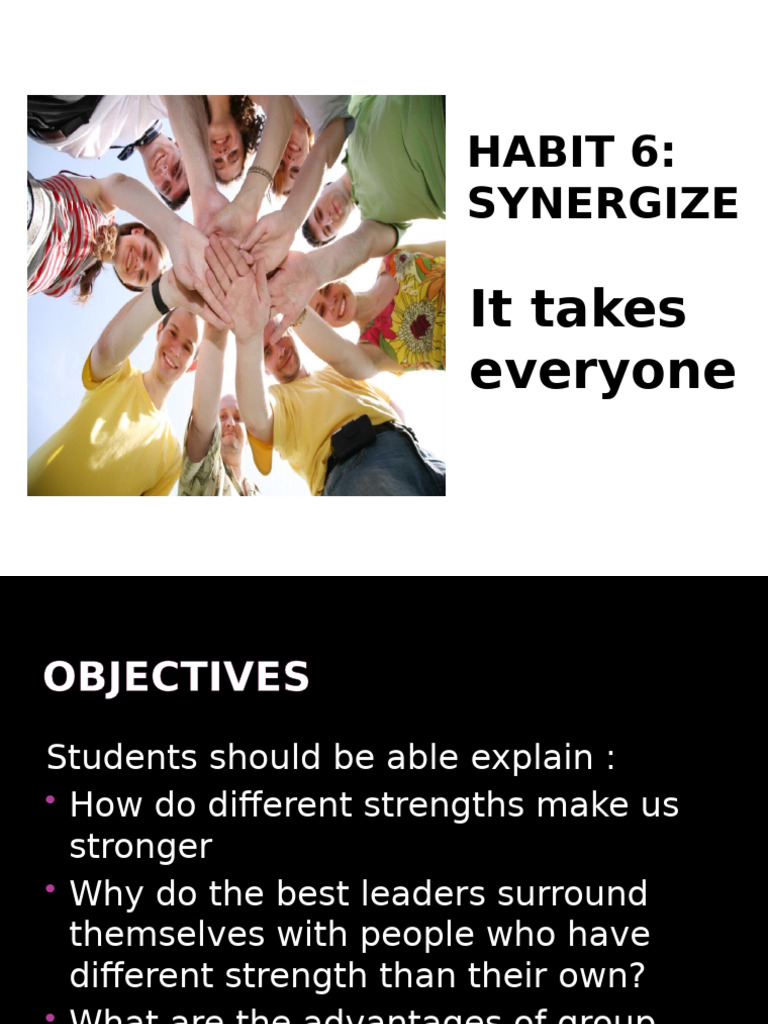 Habit 6 Synergize | PDF