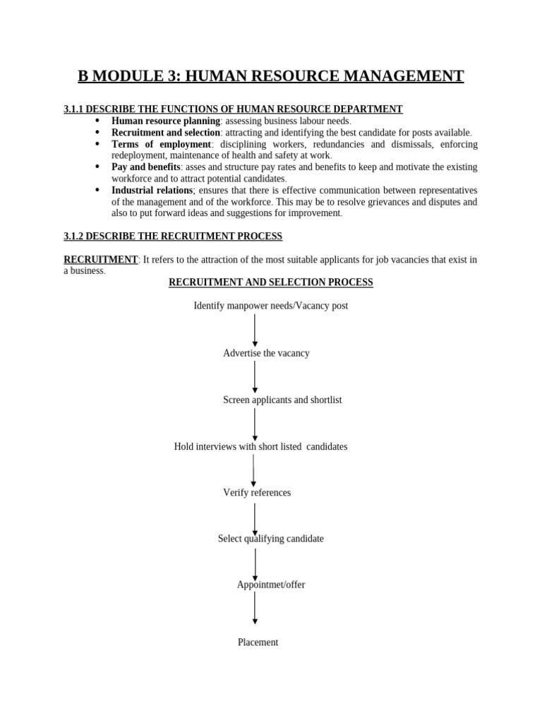 MODULE 3 Docx (AutoRecovered) | PDF | Recruitment | Employment
