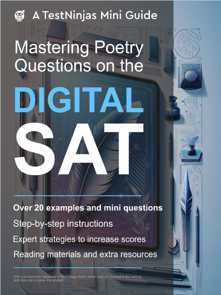 Test Ninjas Mastering Poetry Questions On The Digital Sat | PDF