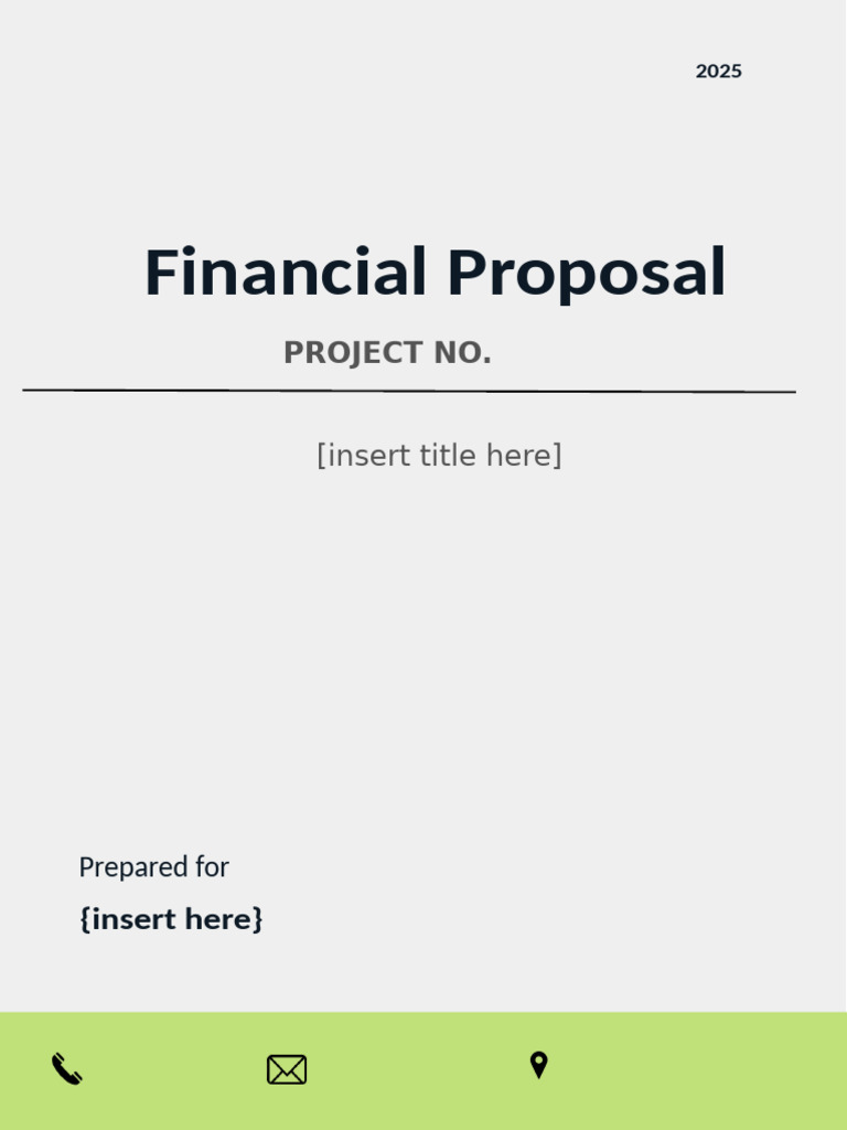 Financial Proposal Cover | PDF