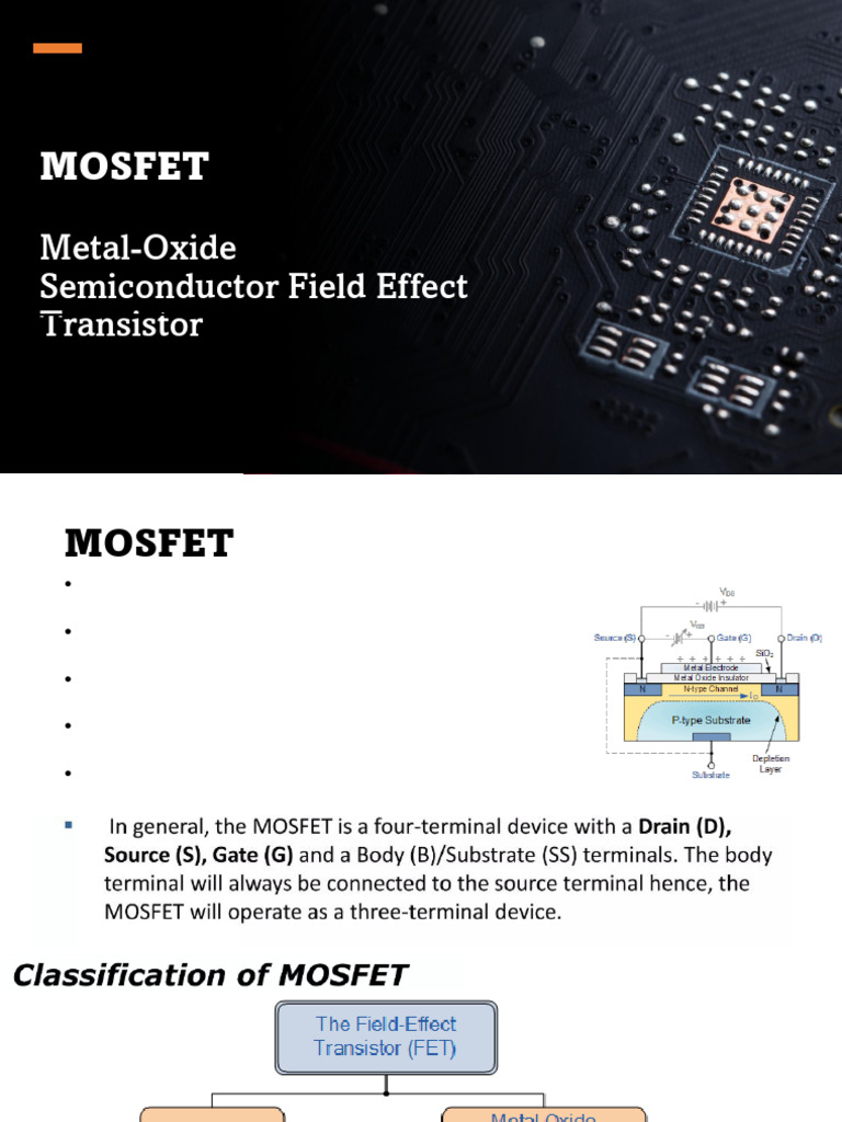 LEcture 7 - MOSFET (Student Copy) - 250826 - 224433 | PDF | Field ...