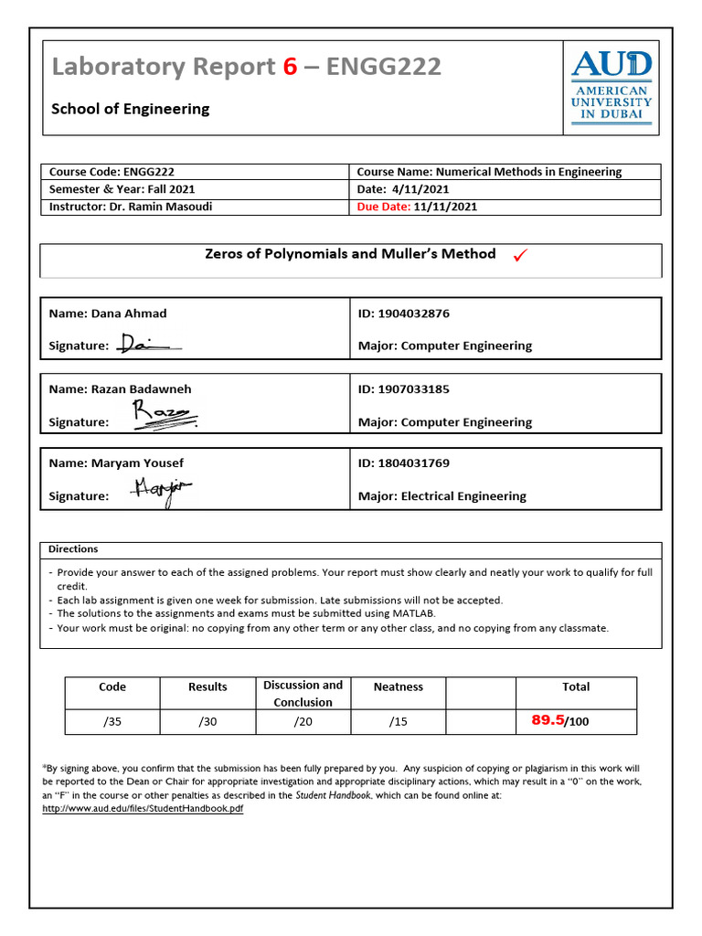 Laboratory 06 - Submission Folder - 1904032876 | PDF | Zero Of A ...